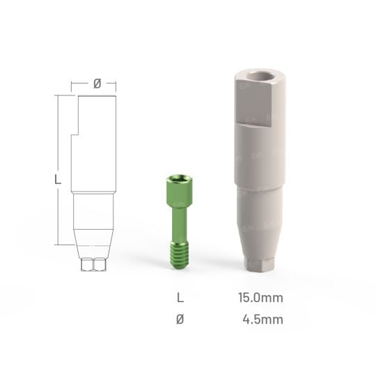 CAD/CAM Implant Level Scan Body (TS) compatible with BioInfinity® Bone Level Ø3.7 - Ø5.2 CC ...