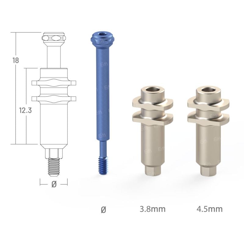 Open Tray Implant Impression Coping compatible with Alfa Gate® Porous ...